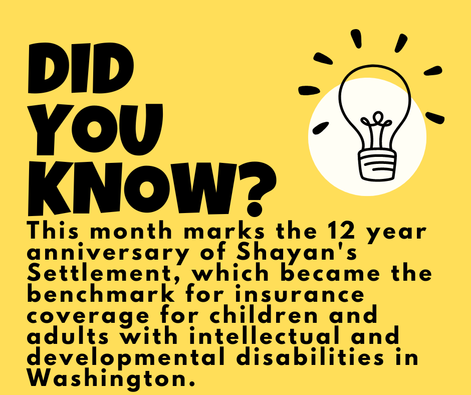 Shayan's Settlement- 12th Anniversary - Washington Autism Alliance